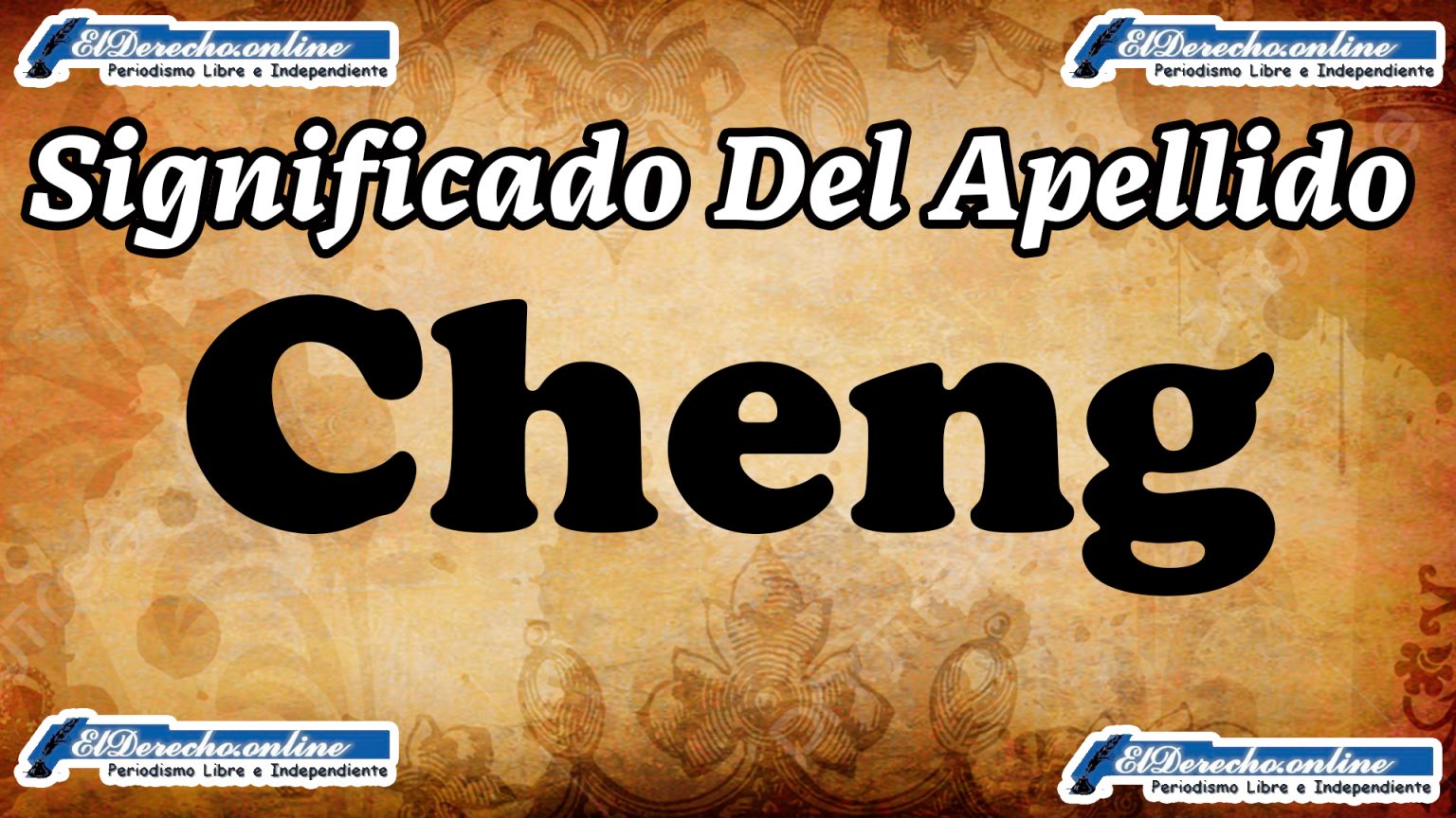 Significado Del Apellido Cheng, Origen Y Más 🥇 El Derecho Online【2025